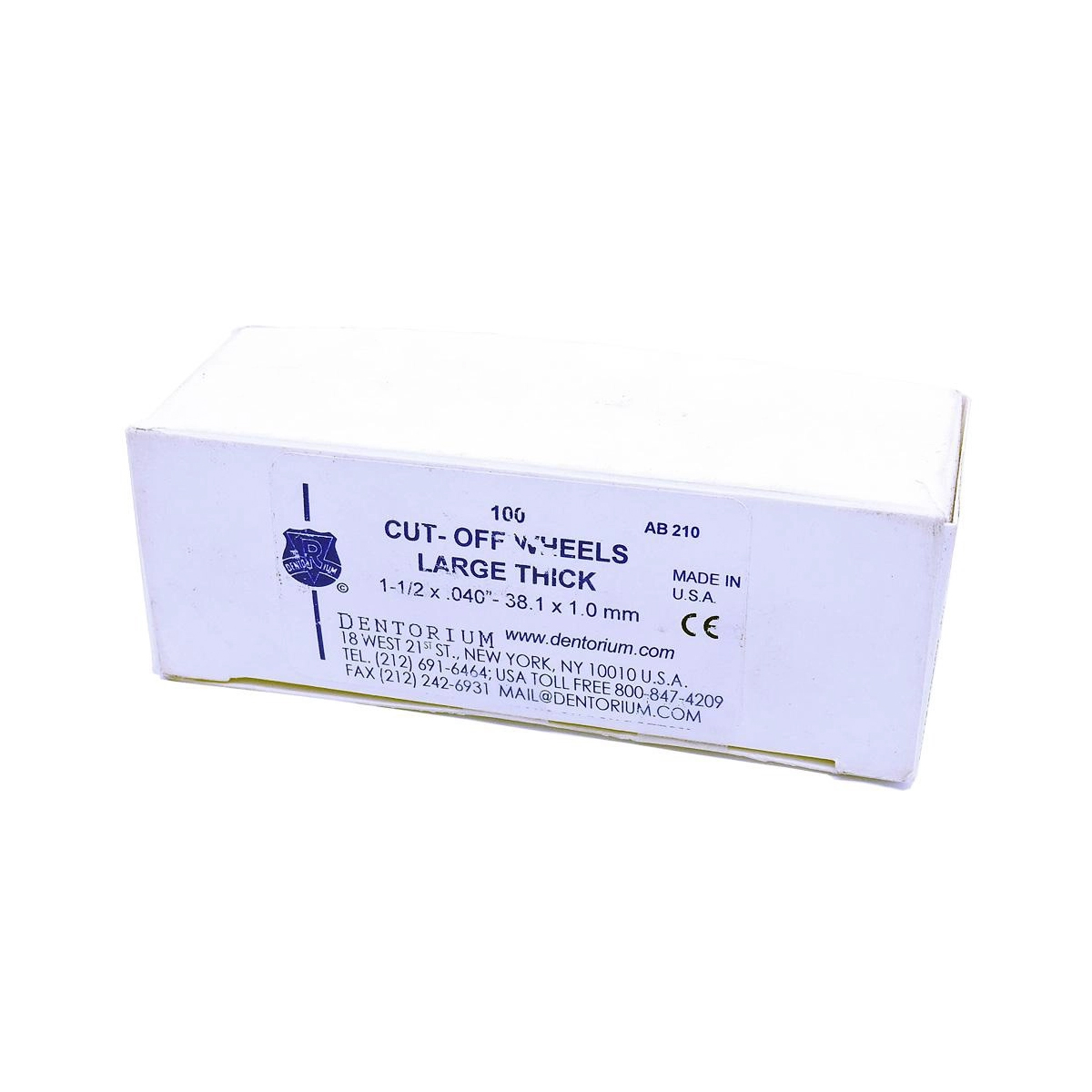 Disco Cut Off grosso Dentorium 210 - caixa 100 unid