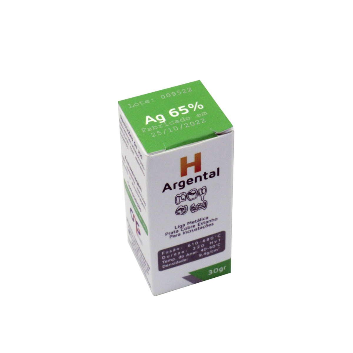 Liga de Prata argental H 65% Ag 30g