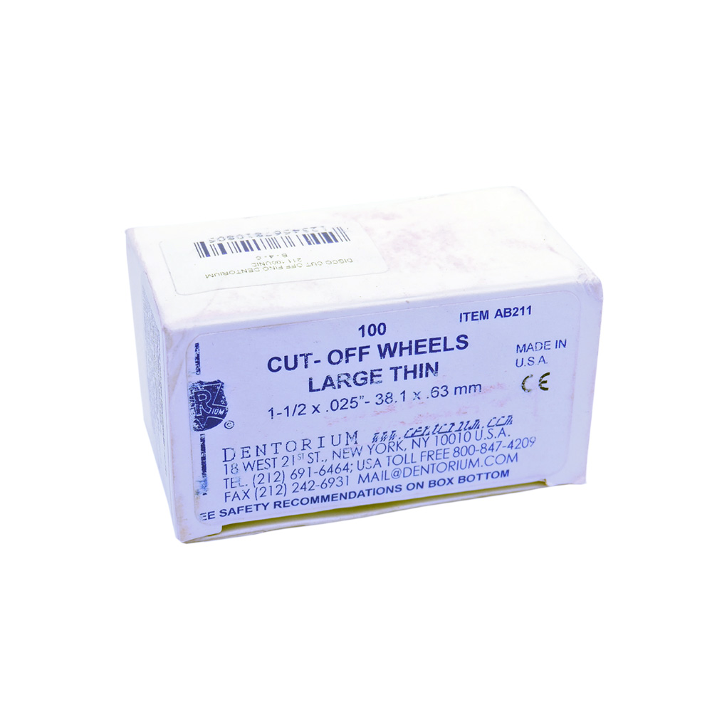 Disco Cut Off grosso Dentorium 210 - caixa 100 unid