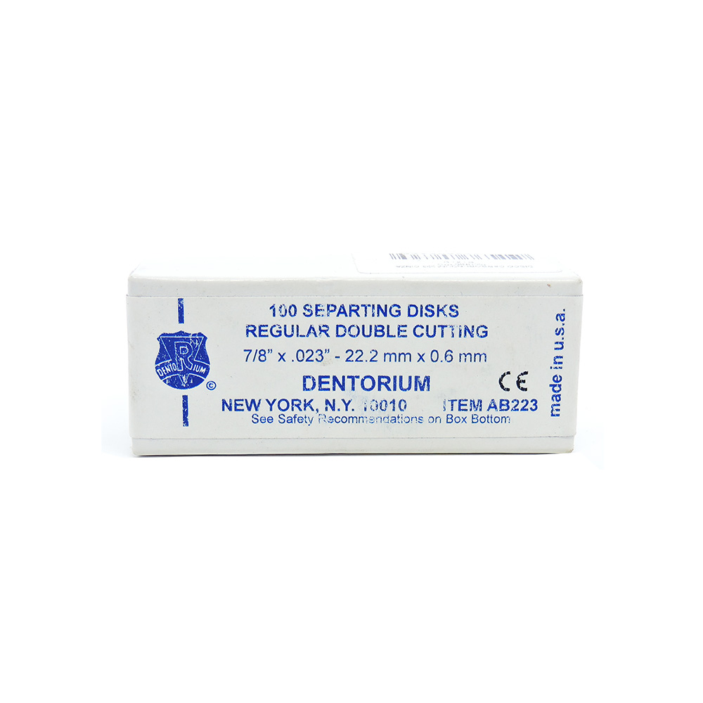 Disco Cut Off grosso Dentorium 210 - caixa 100 unid