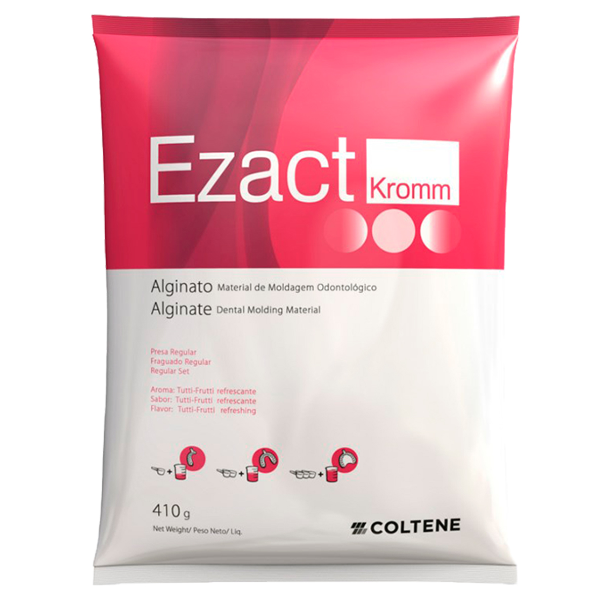 Alginato Ezact Kromm 410g - Vigodent