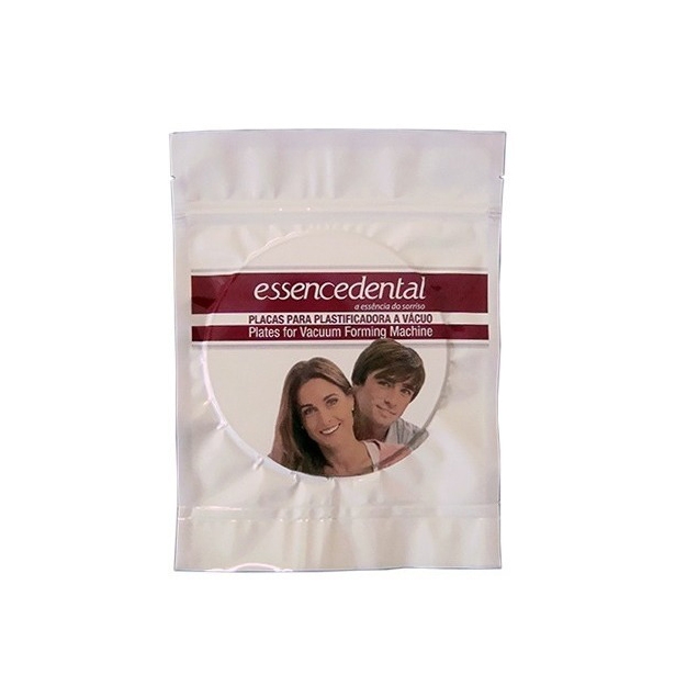 Placa acetato cristal essence dental (vh) 1mm - redonda - moldeira de ...