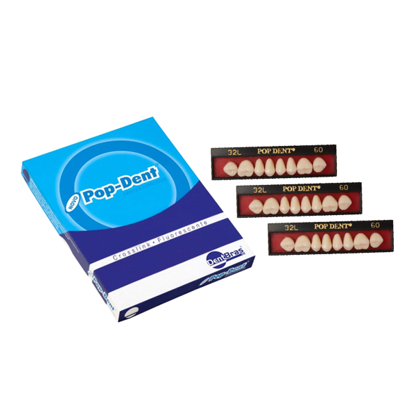 Dente DentBras Pop Dente Modelos Posteriores - Caixa com 12 unidades